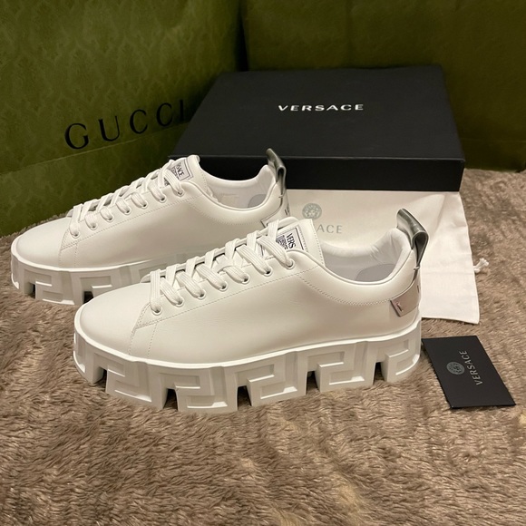 Versace | Shoes | Versace Greca Labyrinth Men Sneakers Eu 47 Us 4 ...